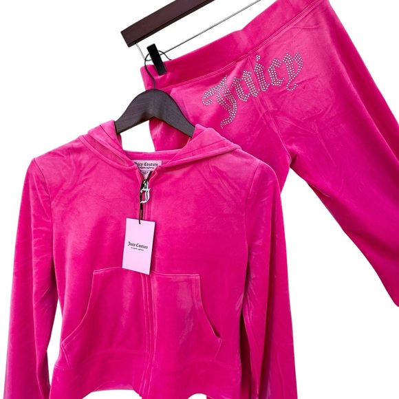 Juicy Couture | Pants & Jumpsuits | Juicy Couture Hot Pink Velour ...